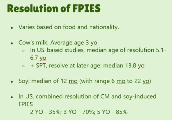 Current Approach for FPIES | gutsandgrowth